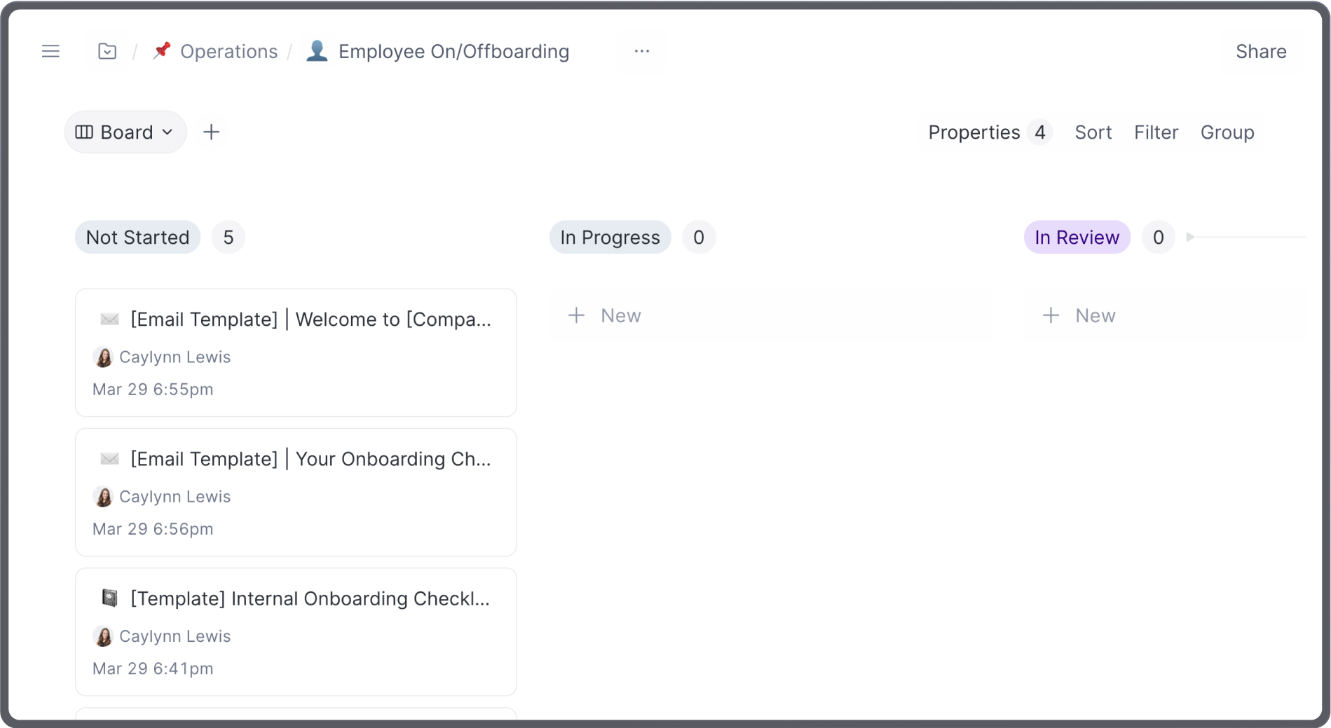 Almanac Template Employee On Off Boarding Process